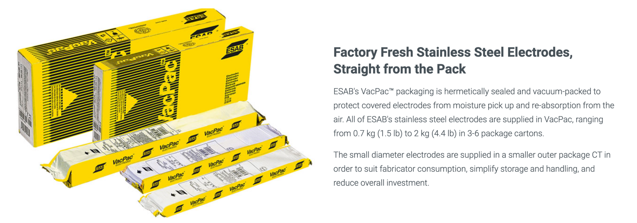 ESAB OK 316L (E316L-16) Stainless Steel Welding Electrode