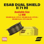 ESAB Dual Shield II 71 HI (E71T-1C) Flux Cored Wire